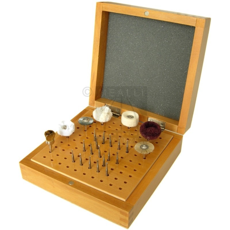 Wood Burs Organizer Block