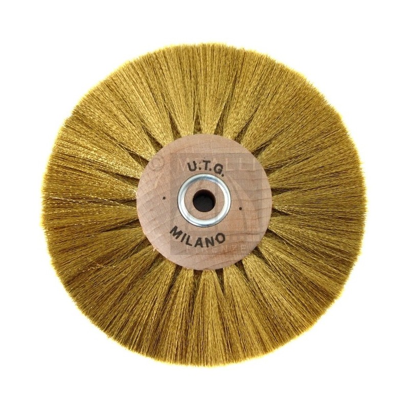 Spazzola filo ottone Ø 80 mm - 4 ranghi