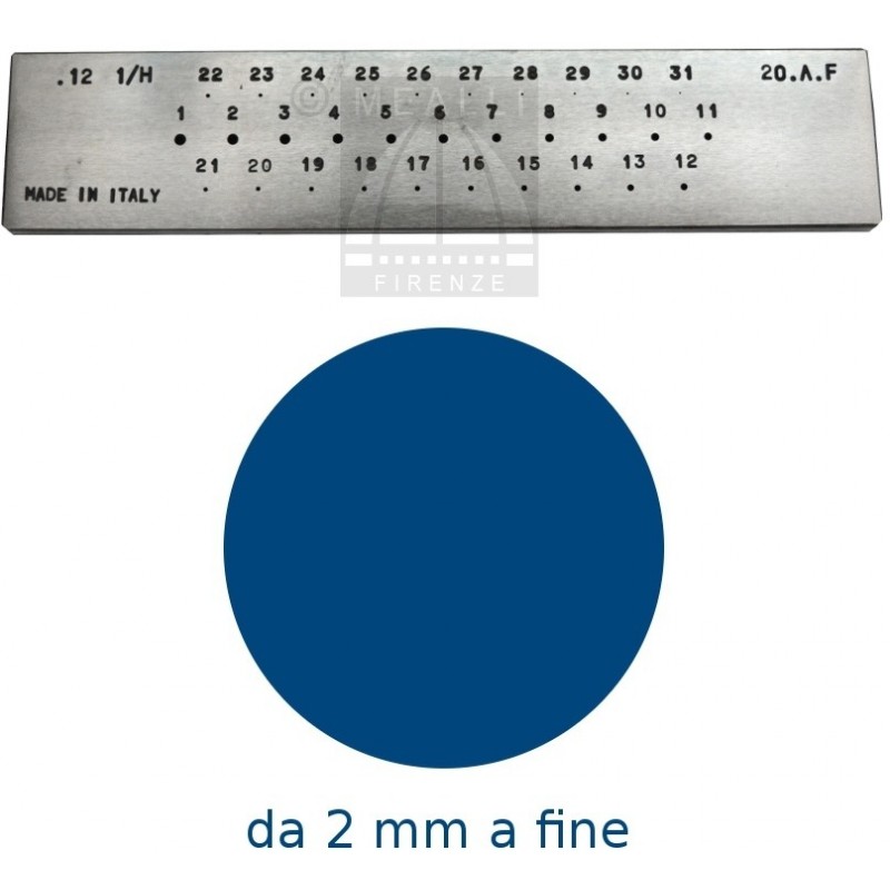Trafila tonda da 2 mm a fino
