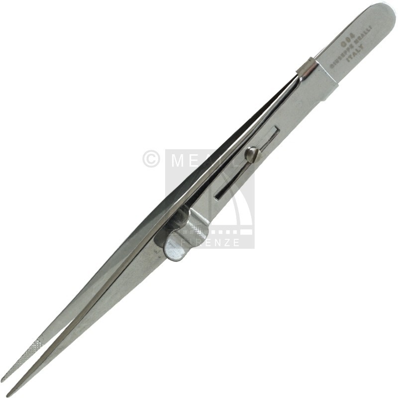 Pinzetta inox con bloccaggio 140 mm
