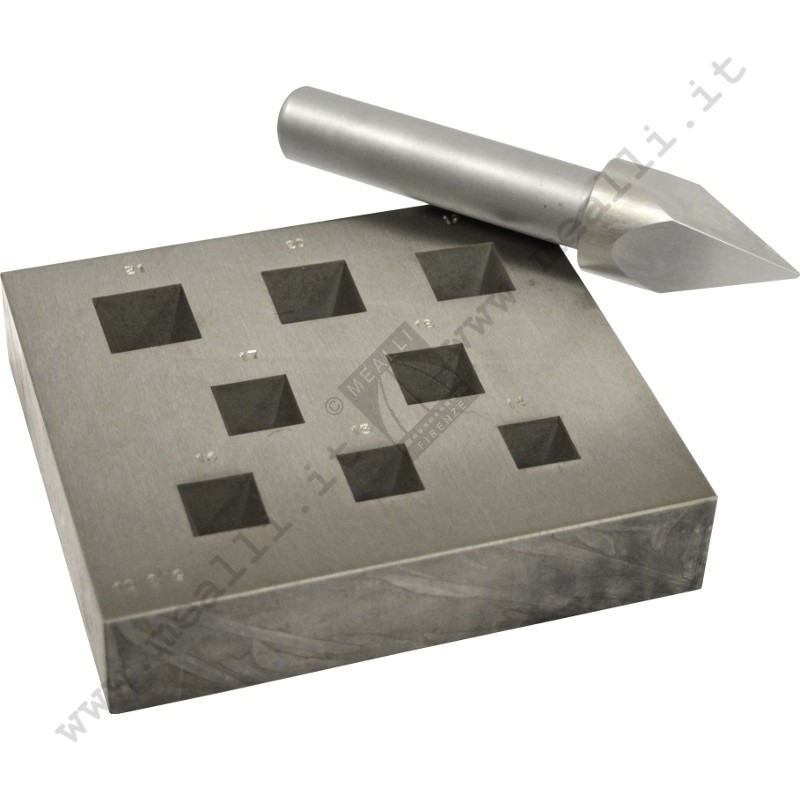 Square Bezel Forming Punch Set 14 - 21 mm