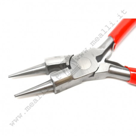 Pinza becchi tondi rigati con tronchese 130 mm