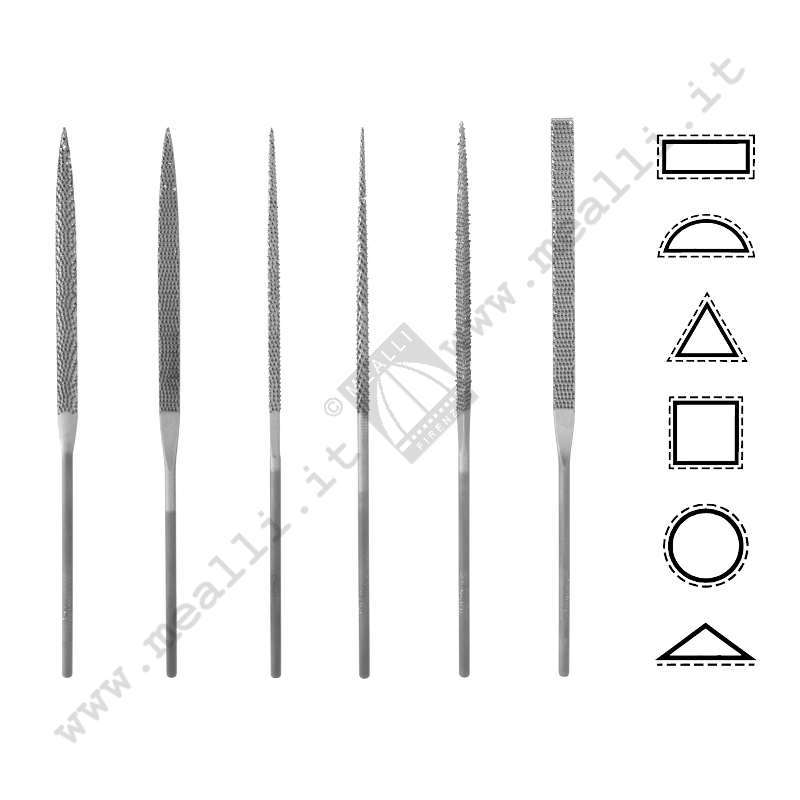 Set of 6 Wax Needle Rasps