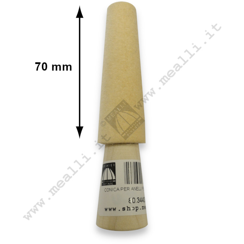 Conical felt ring brush